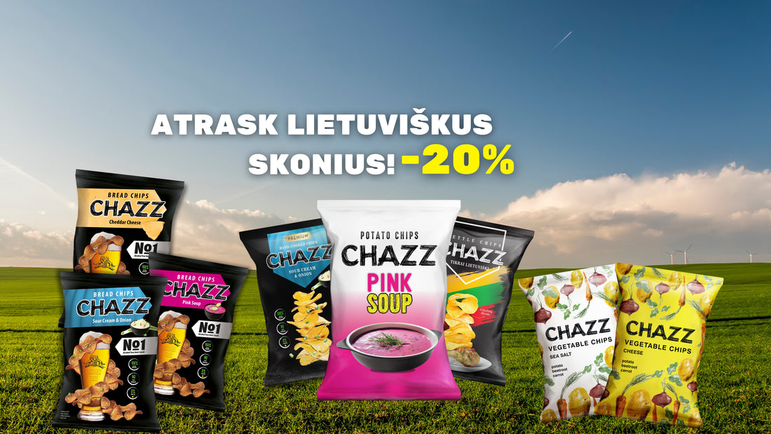 CHAZZ CHIPS - lietuviški daržovių traškučiai