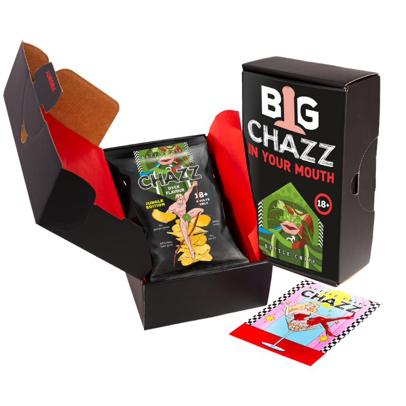 A GIFT, a box of dick flavoured chips! – CHAZZ CHIPS