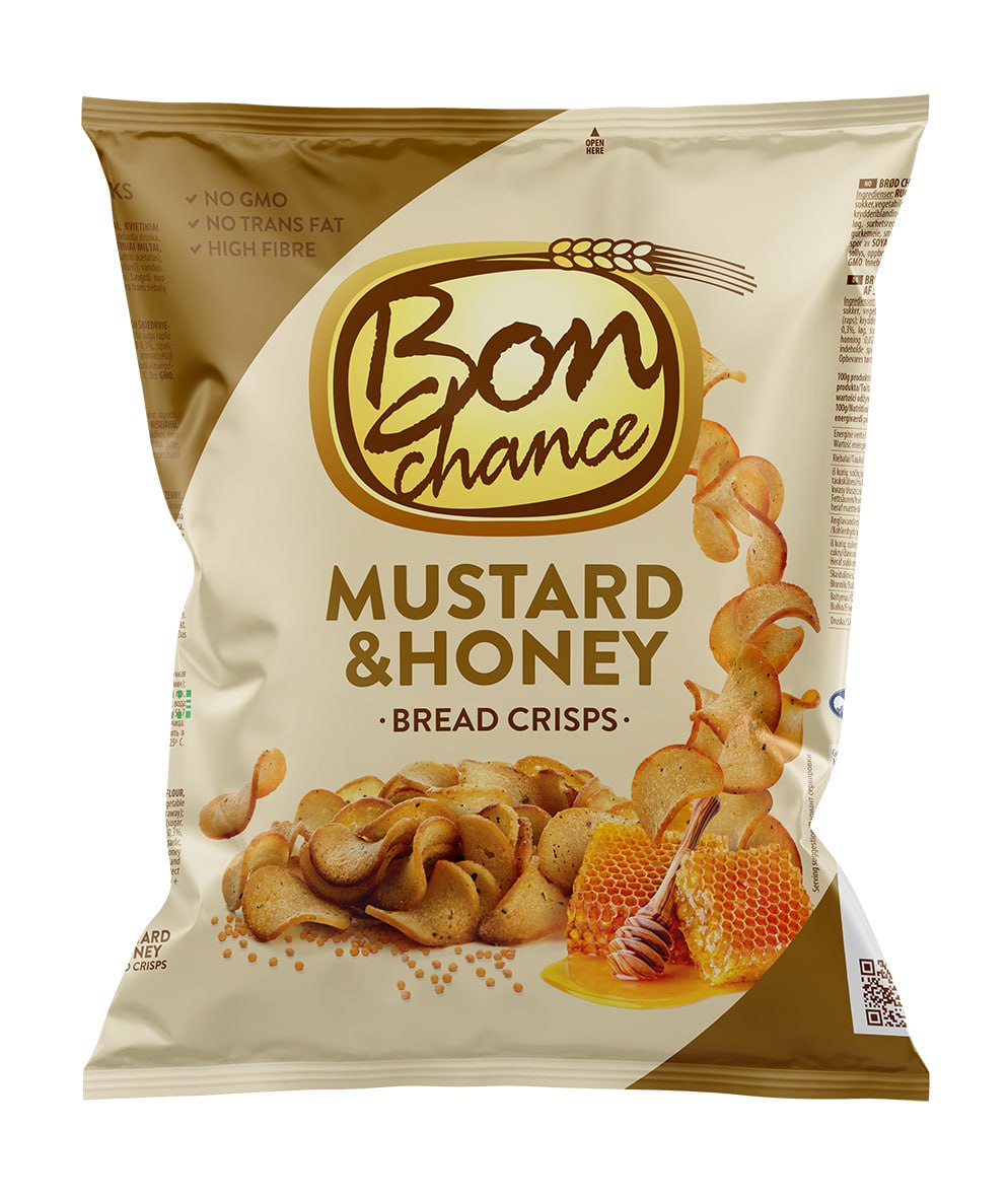 BON CHANCE bread crisps, mustard and honey flavor, 120g. – CHAZZ CHIPS