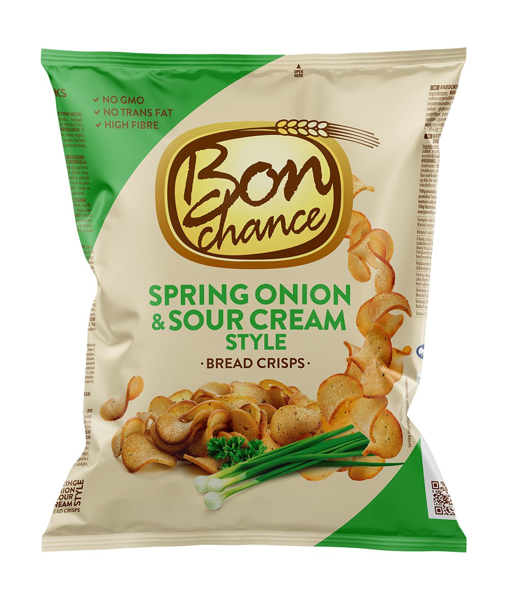 BON CHANCE bread chips, Spring Onion & Sour Cream flavor, 120g. – CHAZZ ...